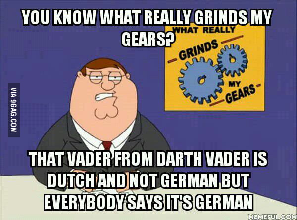 Father=vader in dutch NOT german - 9GAG
