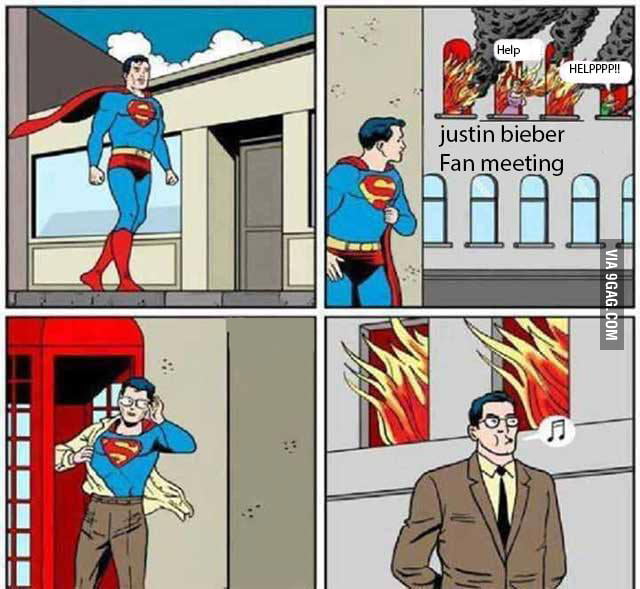 Just Superman doing his job - 9GAG