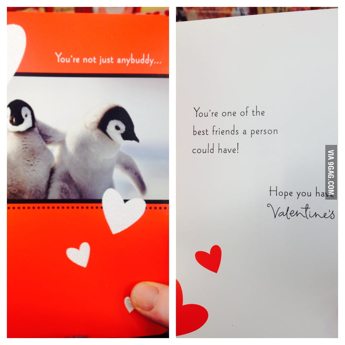 Friendzone level: Valentine's card - 9GAG