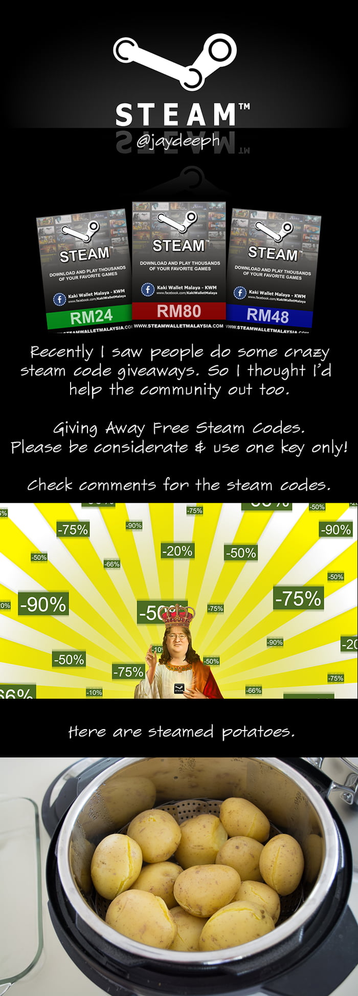Free Steam Game Codes - Please Be Considerate. - 9GAG