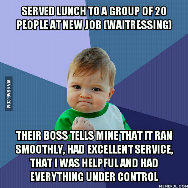 Its such a relief knowing that people will praise you behind your back ...