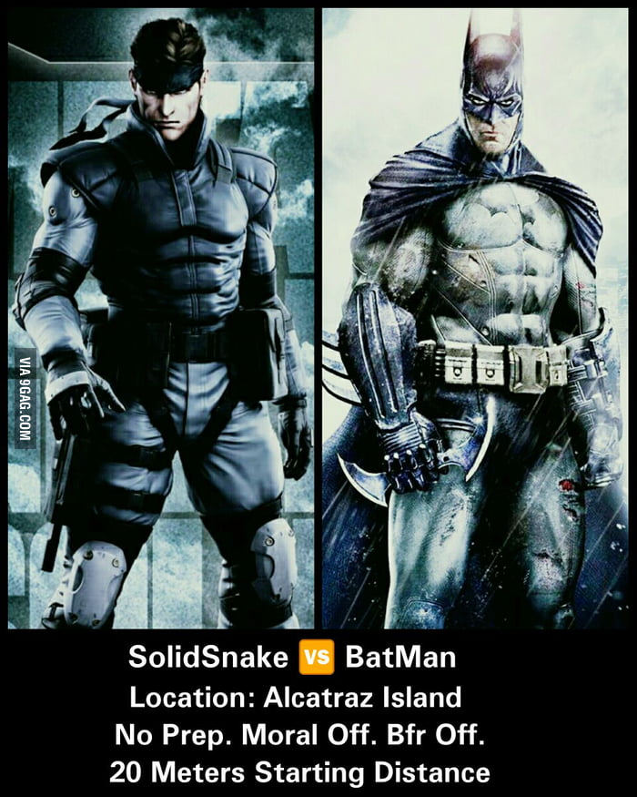Batman vs Solid Snake - 9GAG