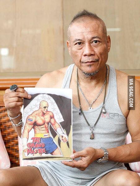 Here this man is real Sagat. - 9GAG