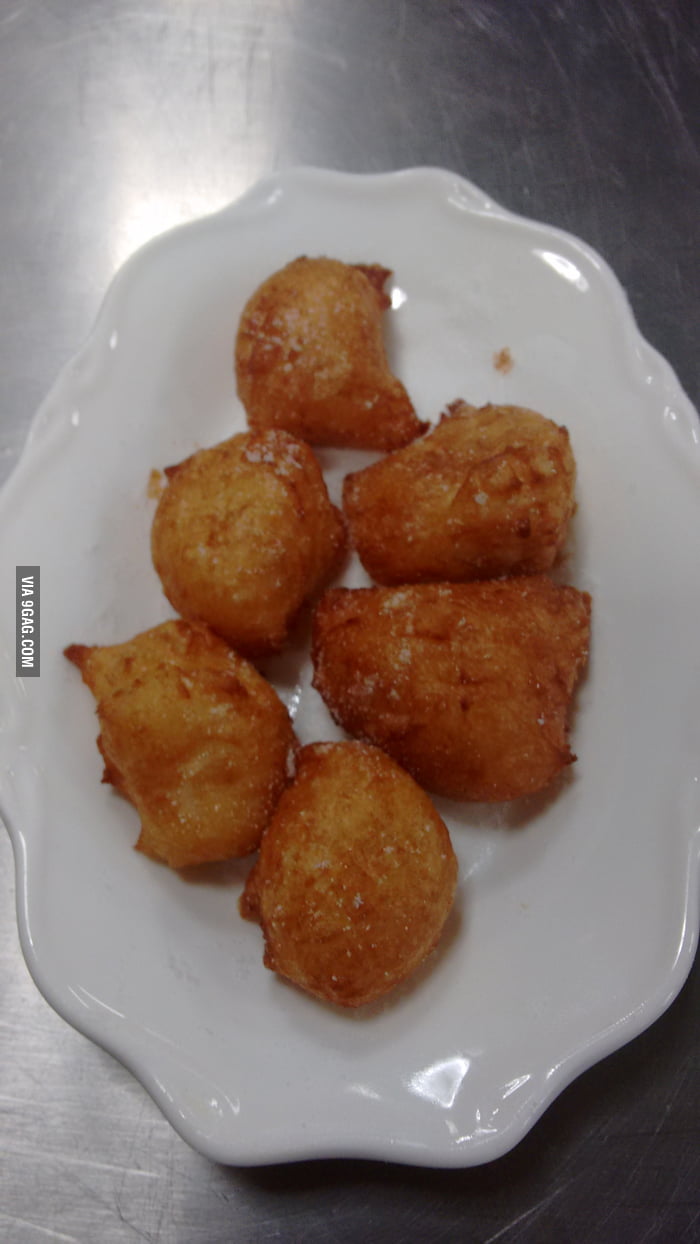 Beigne - Choux pastry balls, deep fried - 9GAG