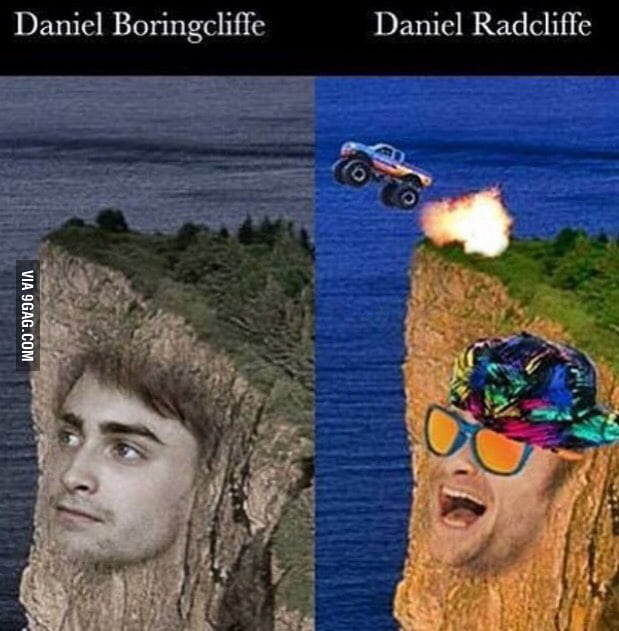 Daniel Boringcliffe & Radcliffe. - 9GAG