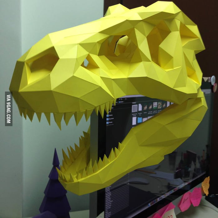 My first papercraft project - 9GAG