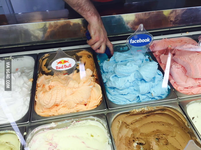 And I thought "Blue Sky" flavoured ice cream had very weird taste...until I tried Facebook. # ...