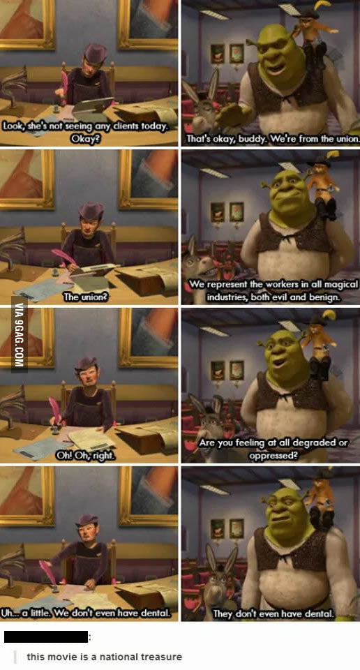 Shrek in a nutshell. - 9GAG