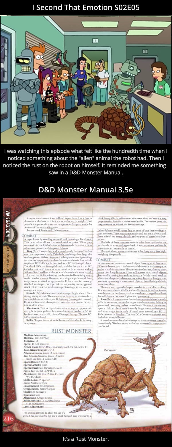 I was watching a Futurama episode when I noticed a certain creature. - 9GAG