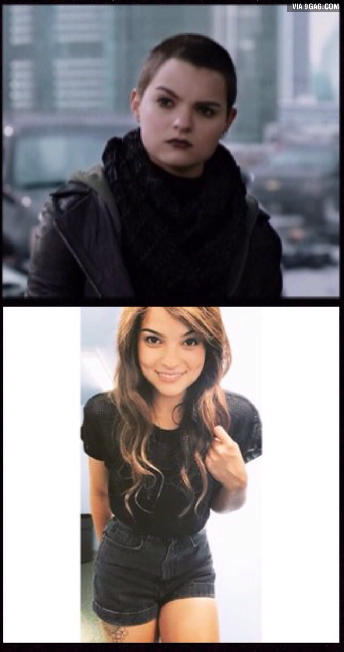 You know the short hair girl on the Deadpool trailer? - 9GAG