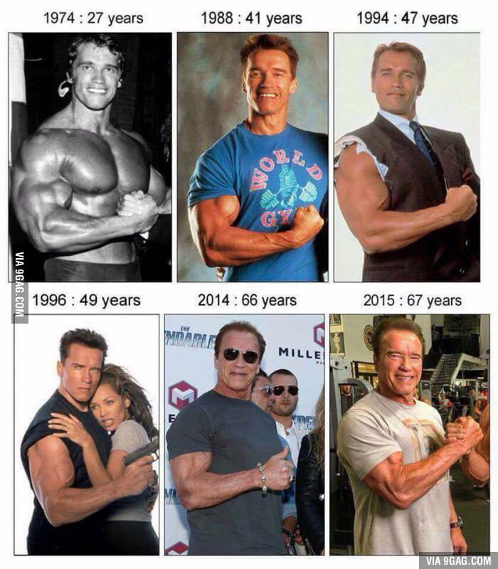 Arnold Schwarzenegger through the years - 9GAG