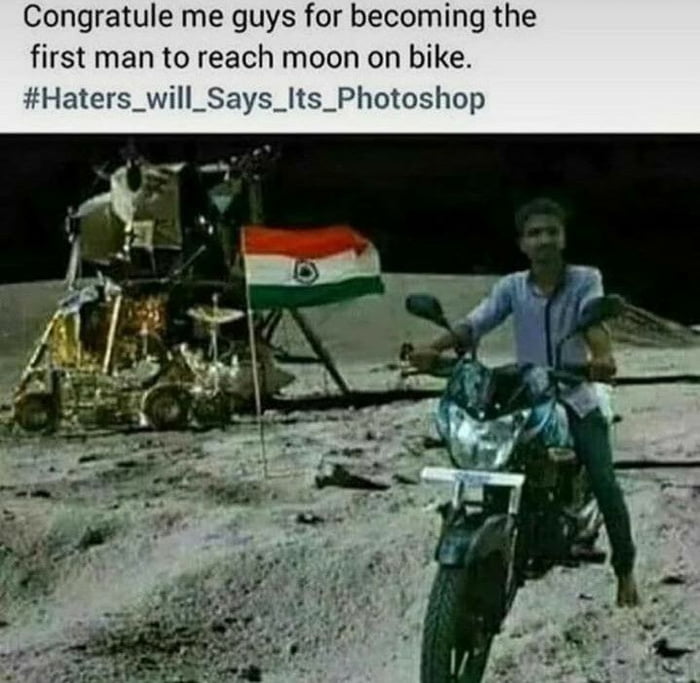 Step aside Elon, here comes the Indian guy with his Bajaj Discover - 9GAG
