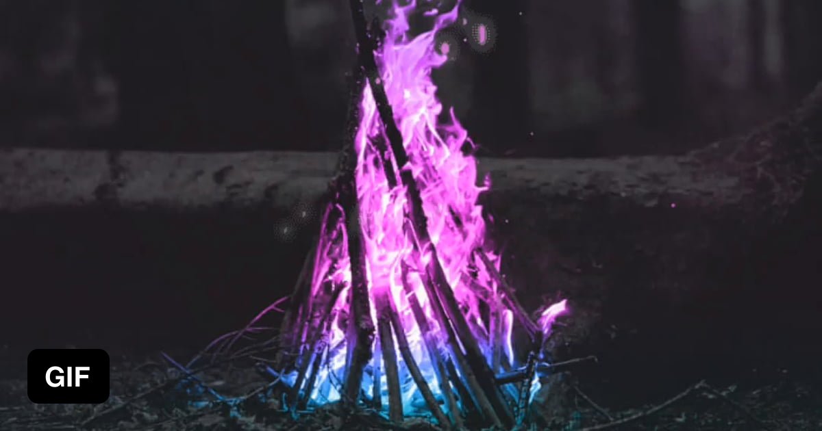 Animated bonfire :) - 9GAG