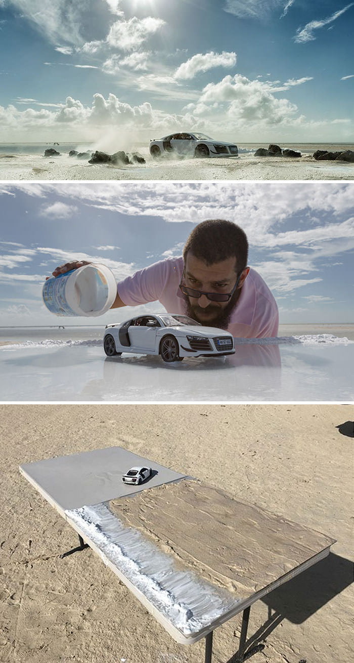 Beach trick photography by Felix Hernandez - 9GAG