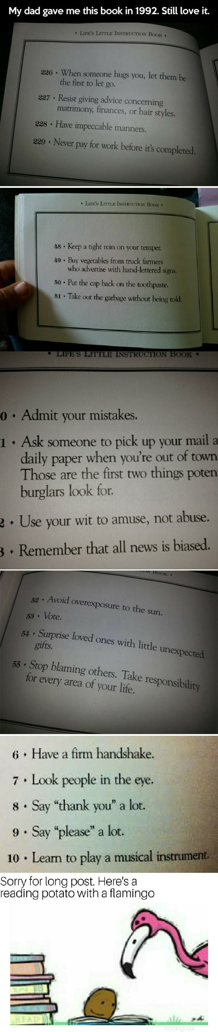 An instruction Book for Life - 9GAG