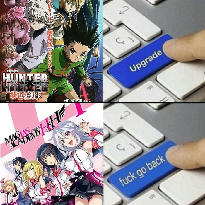 When 'HxH' decided to switch from shounen to borderline H.😂😂 - 9GAG