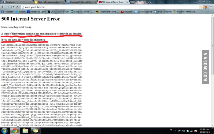 What happens when youtube crashes - 9GAG