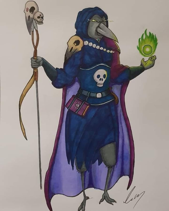 A D&D character design by The Fretful Artist - 9GAG