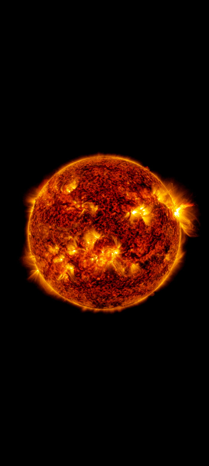 Picture of the Sun, and Moderate Solar Flares (Nasa - Shot Over the ...