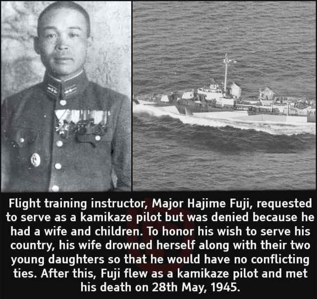 Major Hajime Fuji - Kamikaze Pilot - 9GAG