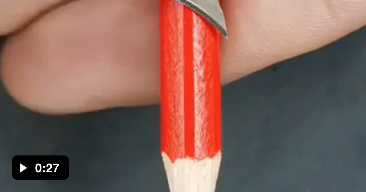 Making a chain out of pencil lead - 9GAG