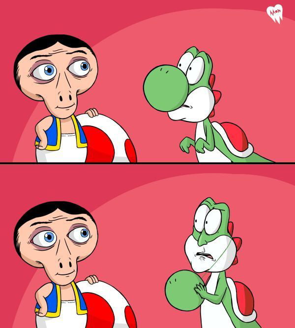 Ever wondered what Toad's real face looks like? - 9GAG