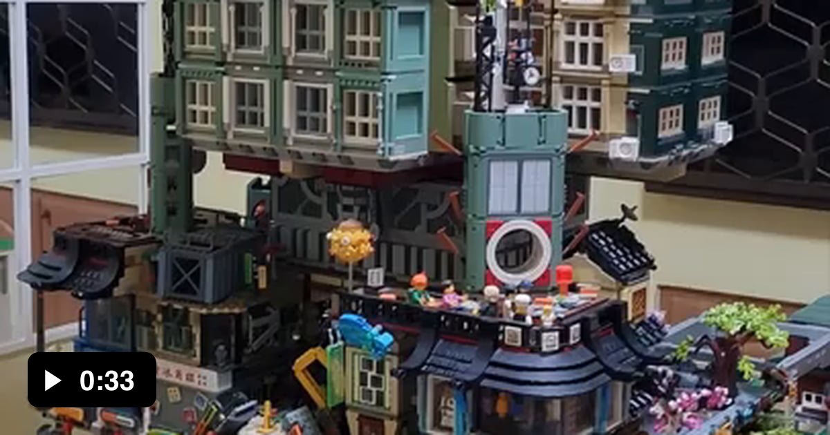 Custom lego ninjago city moc inspired by kowloon walled city - 9GAG
