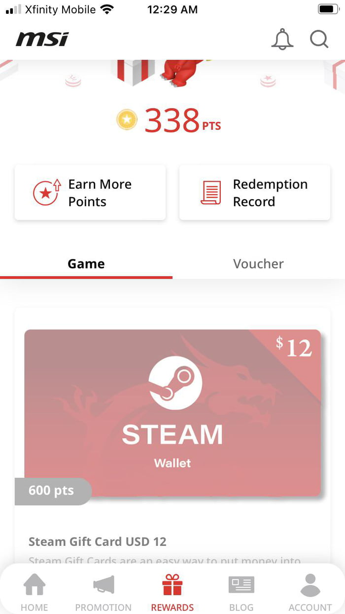 MSI Rewards Program…Kinda Sucks. Spent over $2900 on a new laptop and 5 3060s…half way to a $12 ...