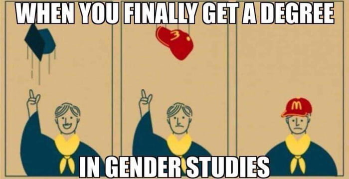 Gender studies degree in a nutshell - 9GAG