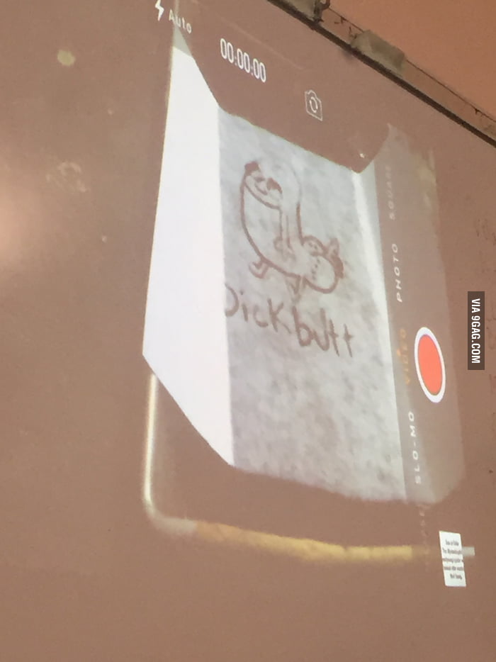 Unexpected dickbutt in class - 9GAG