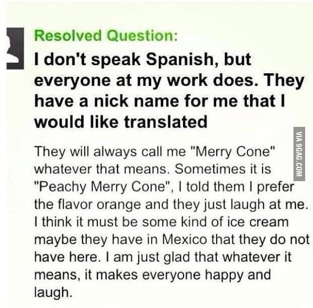 Peachys merry cones. - 9GAG