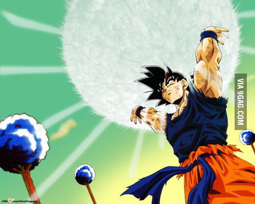 Let's help goku !!!raise your hands - 9GAG
