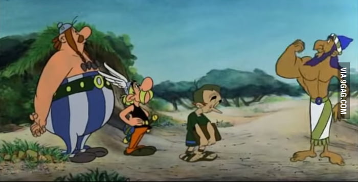 Asterix and Obelix, jokes way ahead of time - 9GAG