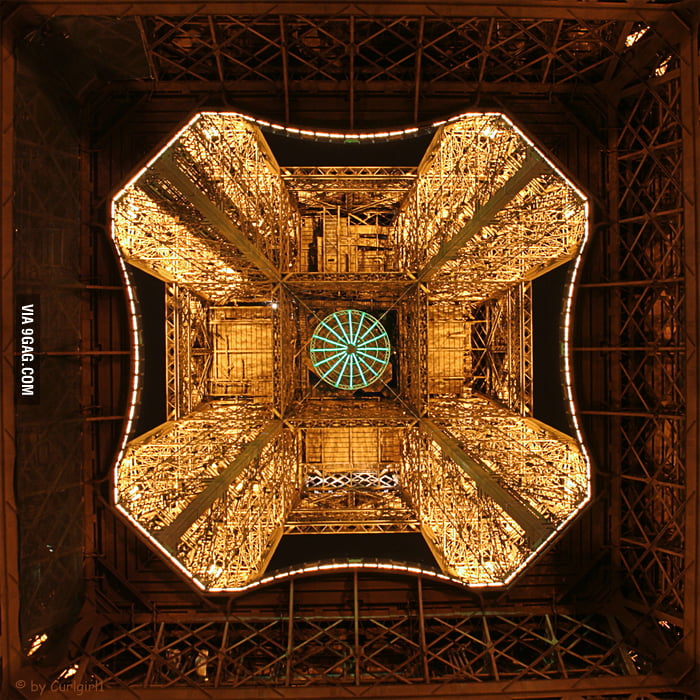 The Eiffel Tower from below - 9GAG