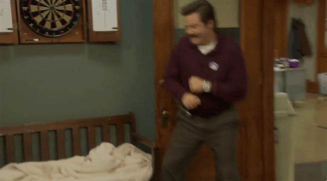 Ron Swanson's sweet dance moves - 9GAG