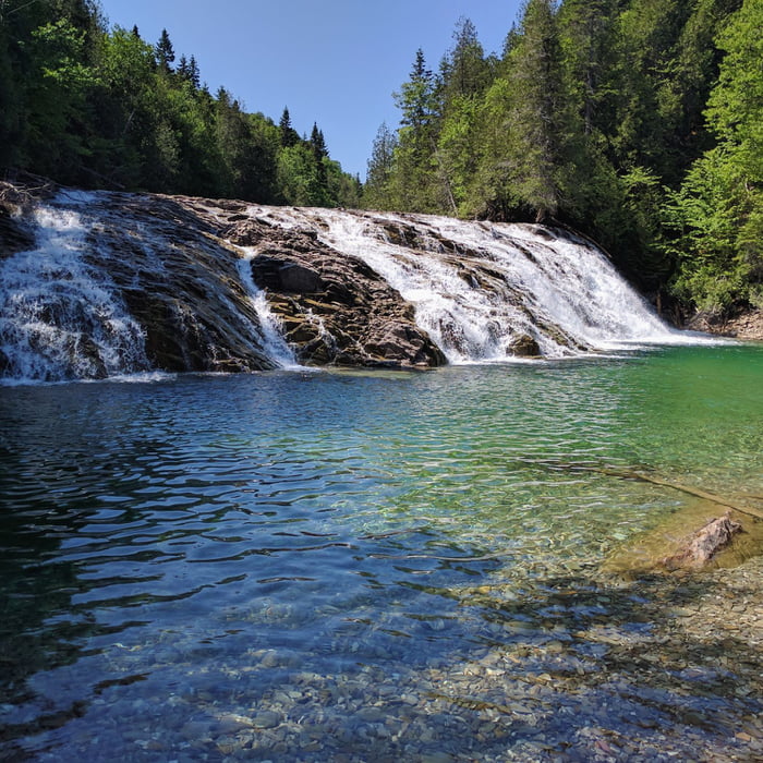 Emerald River falls, Gaspé, Canada - 9GAG