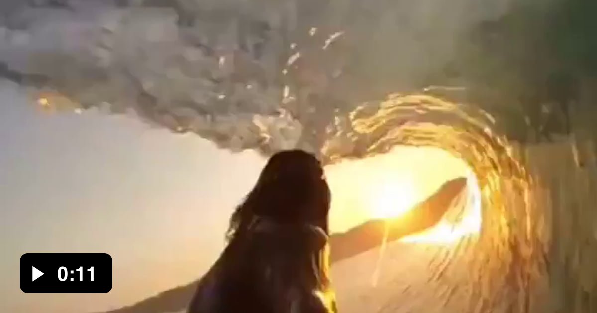 Surfer Mikala Jones inside A "perfect" wave - 9GAG