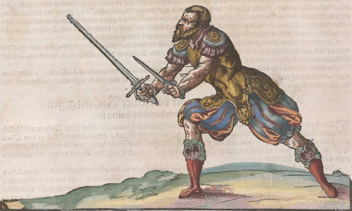 Joachim Meyer, ~1537-1571 was a german cutler, swordsman and fencing ...