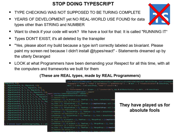 StopDoingTypeScript - 9GAG