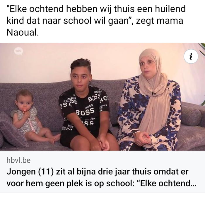 Als je naar de ogen van deze moeder kijkt, krijg ik het idee dat zij veel liever heeft dat Dr ...