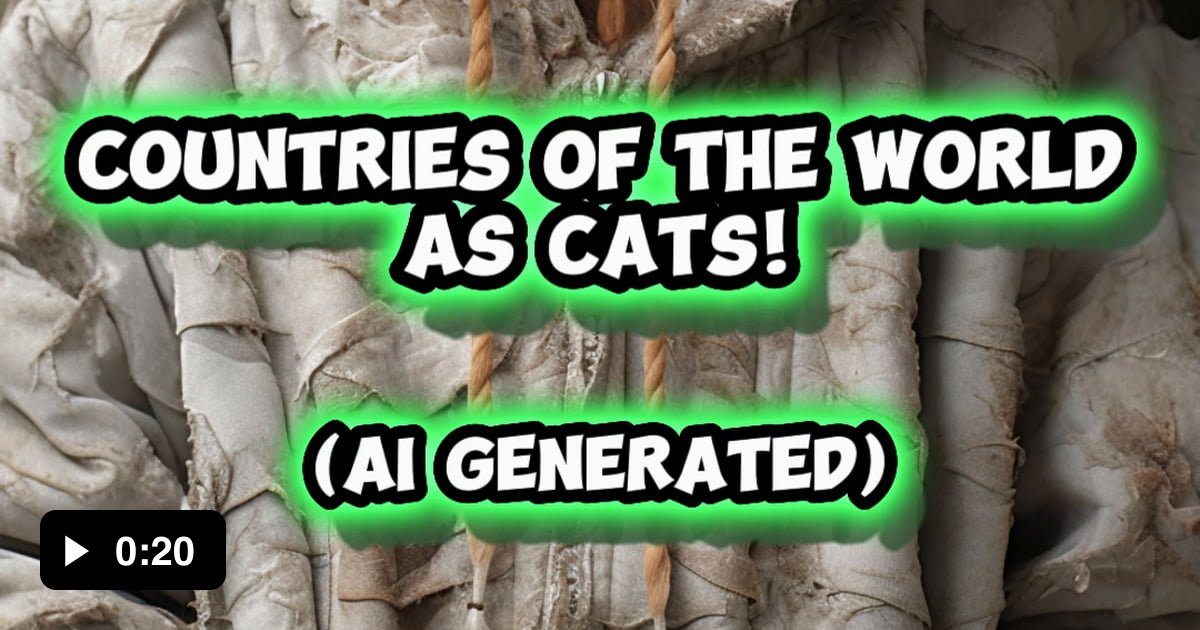 Countries of the world as CATS - Generated using AI - 9GAG