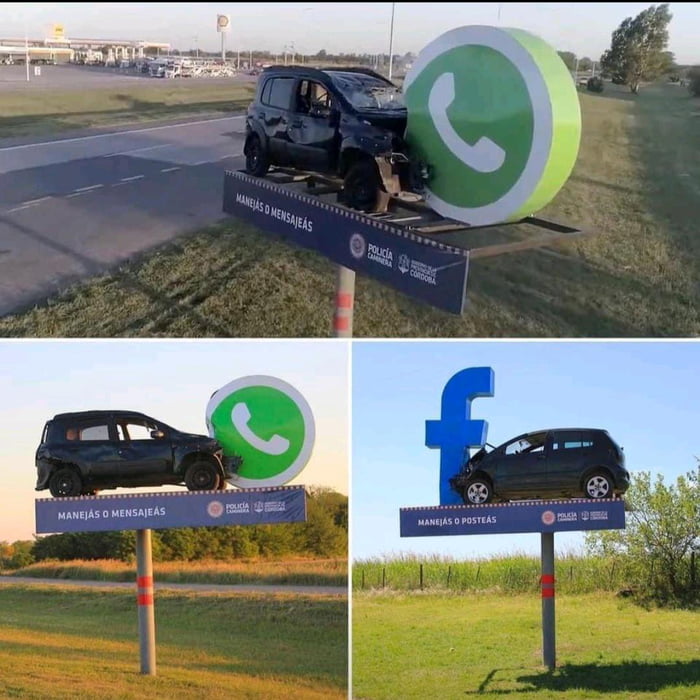 Don't use your phone while driving - 9GAG