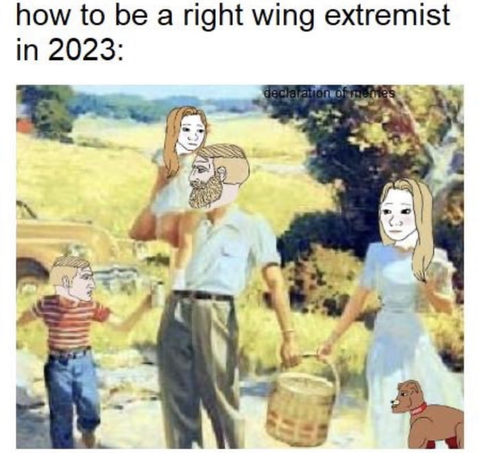 If you ain’t a child predator you’re a right wing extremist - 9GAG