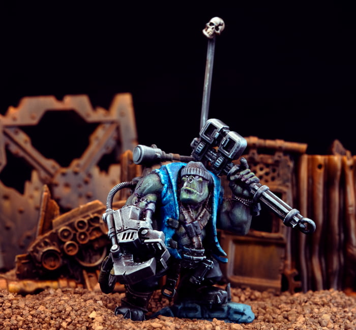 Slightly converted Ork Boss - 9GAG