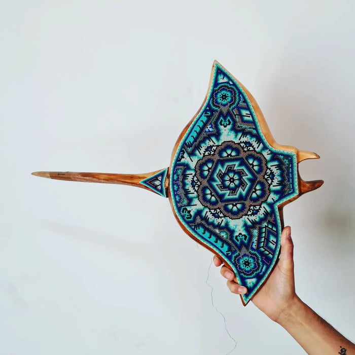 Thousands of beads glued individually to make this pattern - 9GAG