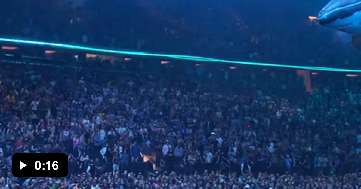 Drone-controlled marine balloons during a Phish concert in Madison ...