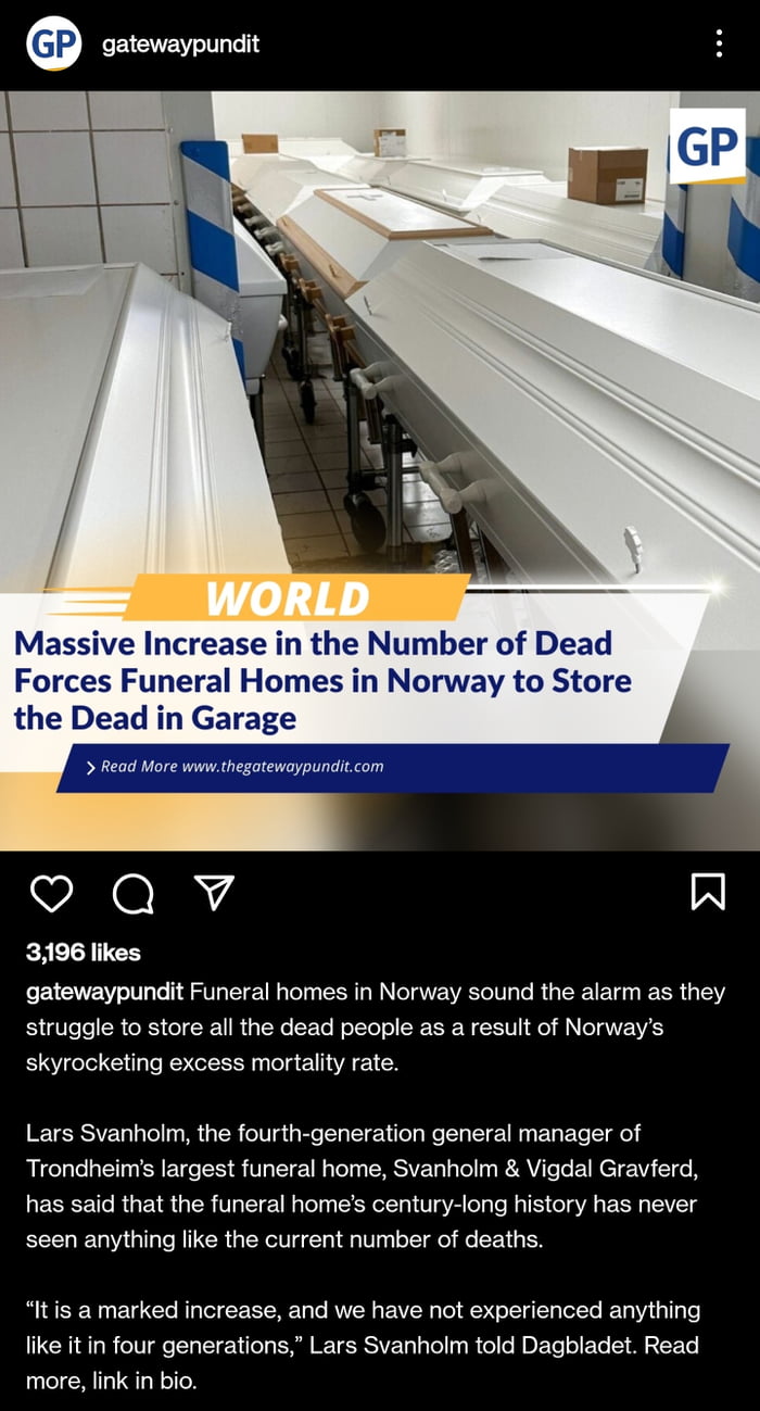 Excess deaths... What excess deaths... Says the delusional sheepeople ...