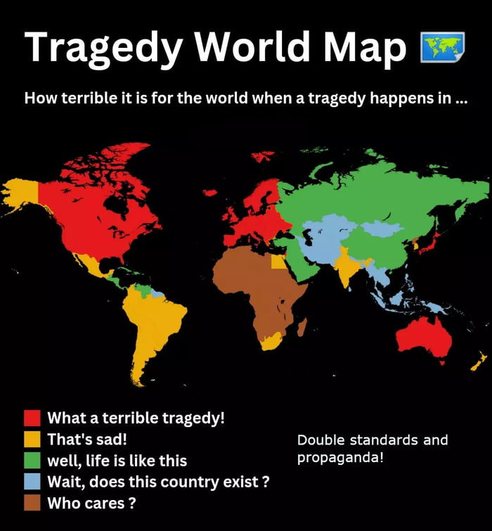 Tragedy World Map - 9GAG
