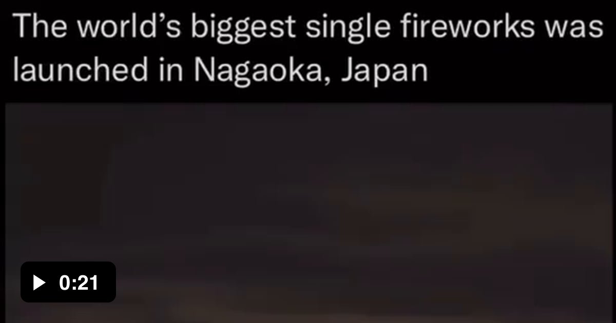 The largest firework going off in Japan - 9GAG