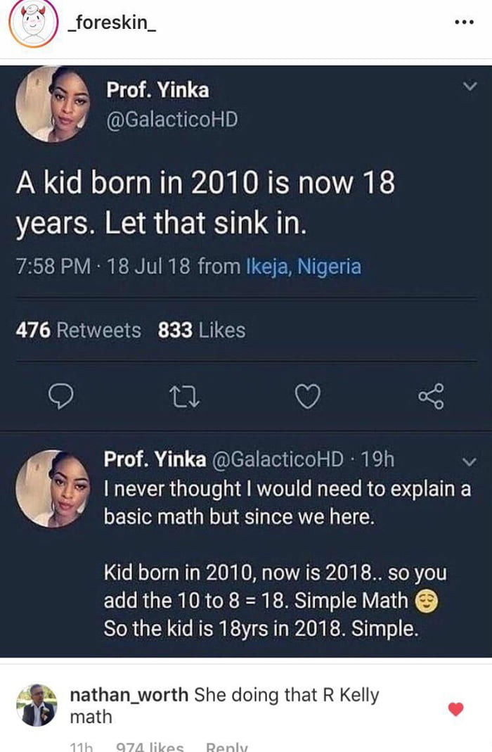 That R Kelly math - 9GAG